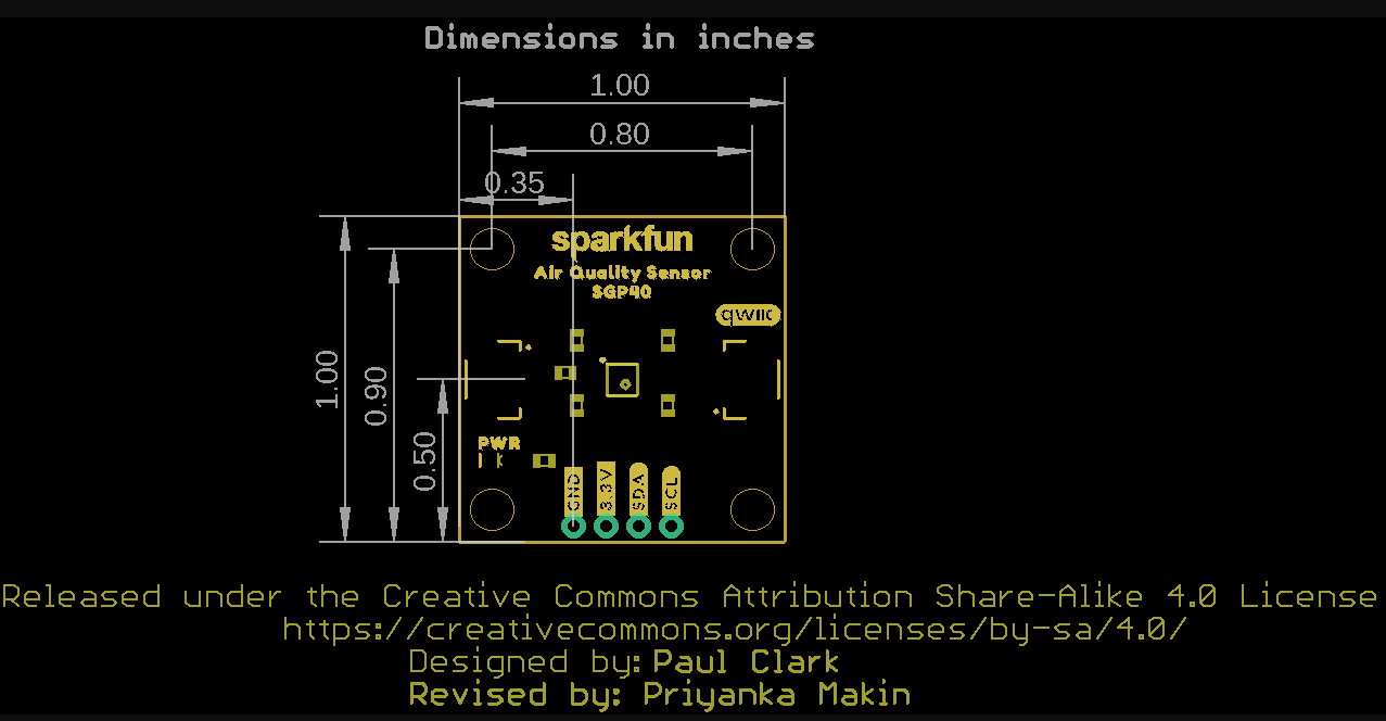 SGP40 Air Quality Sensor - SparkFun | Mouser