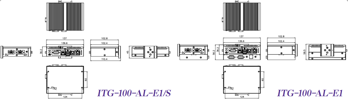 ITG-100-AL Fanless Embedded Systems - IEI Technology | Mouser