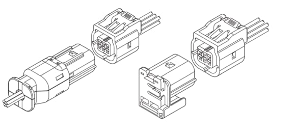MWT Series OBDII Connection System - JST Automotive Connectors | Mouser
