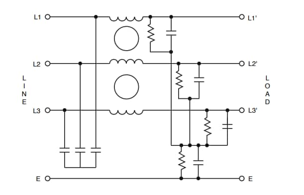 TK Three-Phase Bookshelf-Type EMI Filters - ARCOL / Ohmite | Mouser