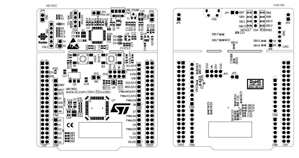 Nucleo G0b1re Stm32 Nucleo 64 Dev Board Stmicro Mouser