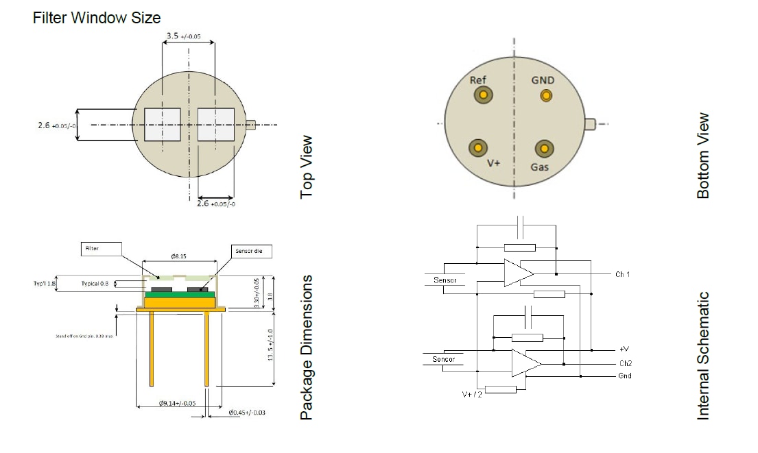 Thin Film Pyroelectric Dual Channel Sensors - Broadcom | Mouser