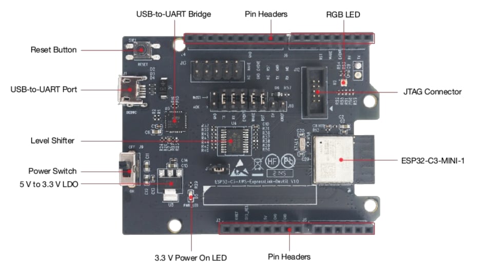 Esp32 C3 Aws Expresslink Module And Dev Board Espressif Systems Mouser 6623