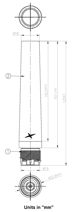 TU.66 Terminal Mount Antenna - Taoglas | Mouser