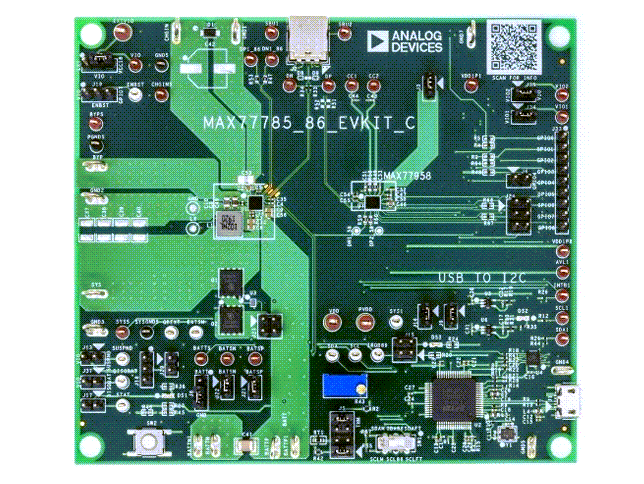 MAX77785EVKIT/MAX77786EVKIT Evaluation Kits - Analog Devices / Maxim Integrated | Mouser