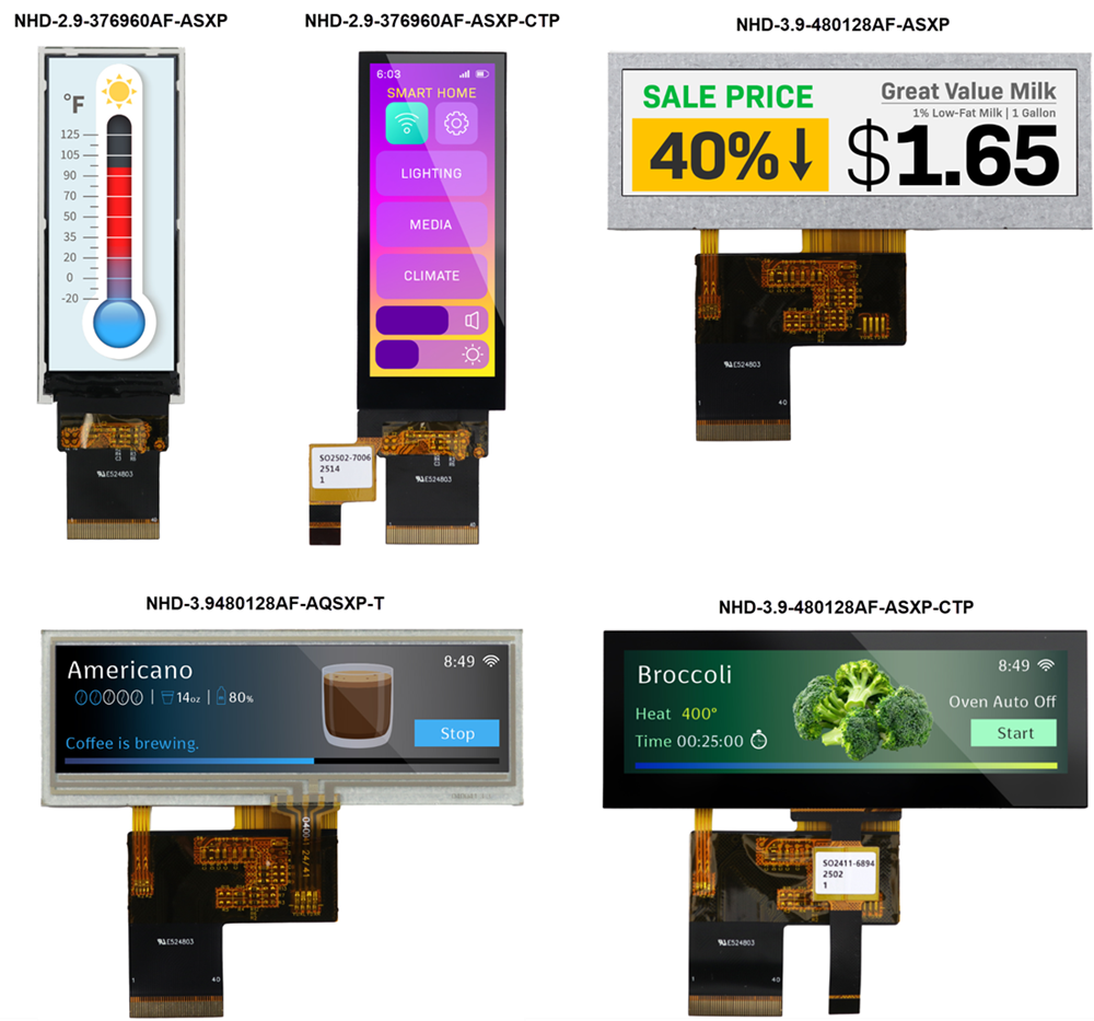 Bar Type IPS TFT Displays - Newhaven | Mouser
