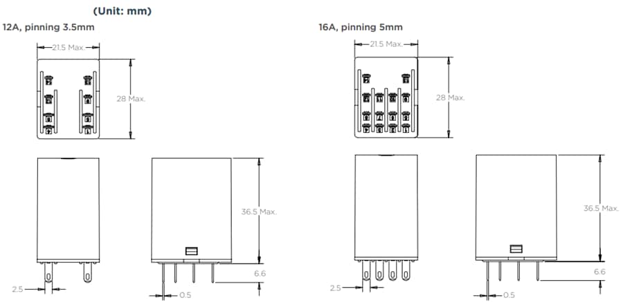 Miniature Relays PT01 - TE | Mouser